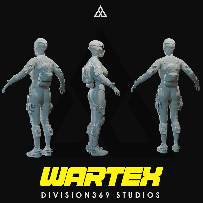 ArtStation - KC-33 Female Cyborg