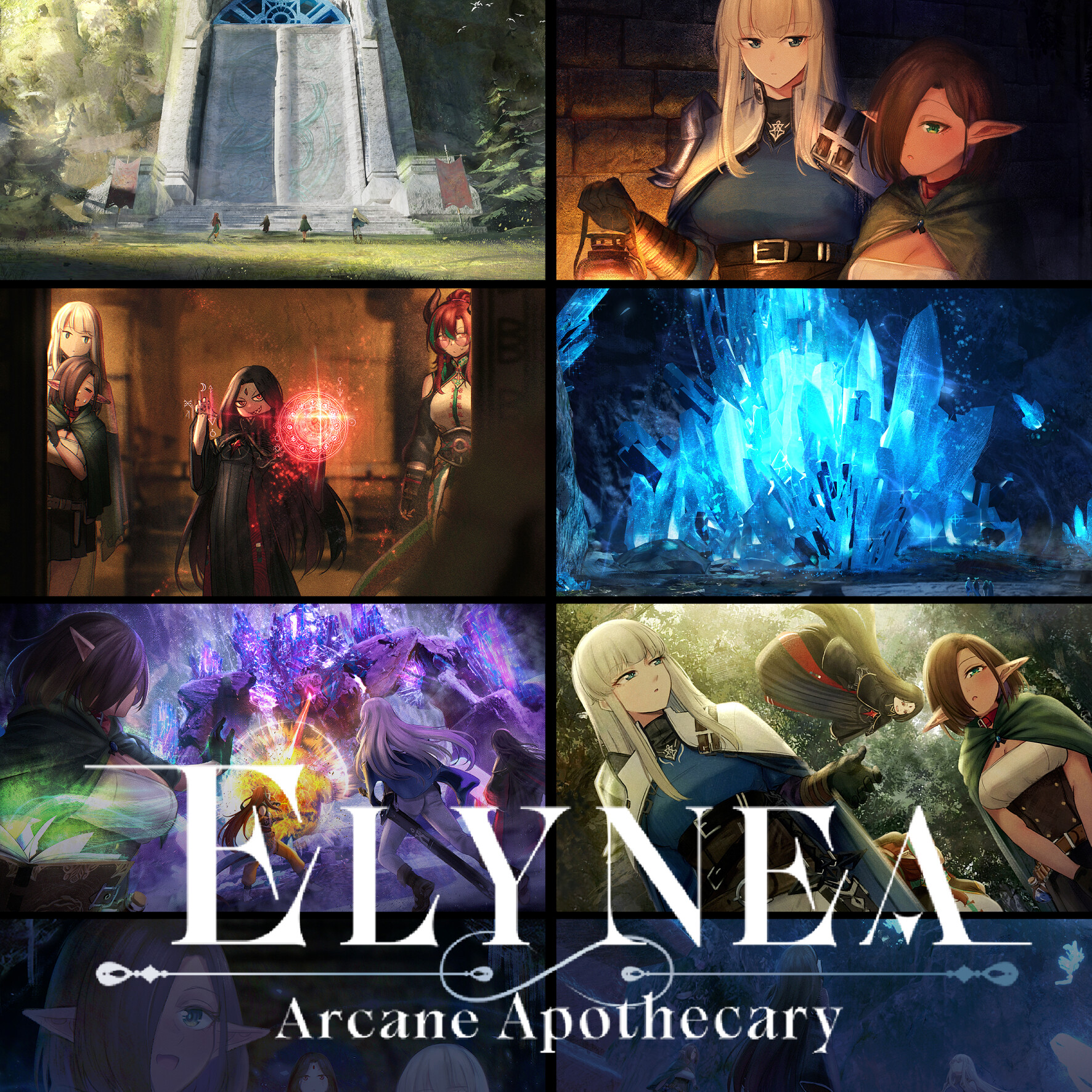 ArtStation - Elynea : Arcane Apothecary. Key Art collection
