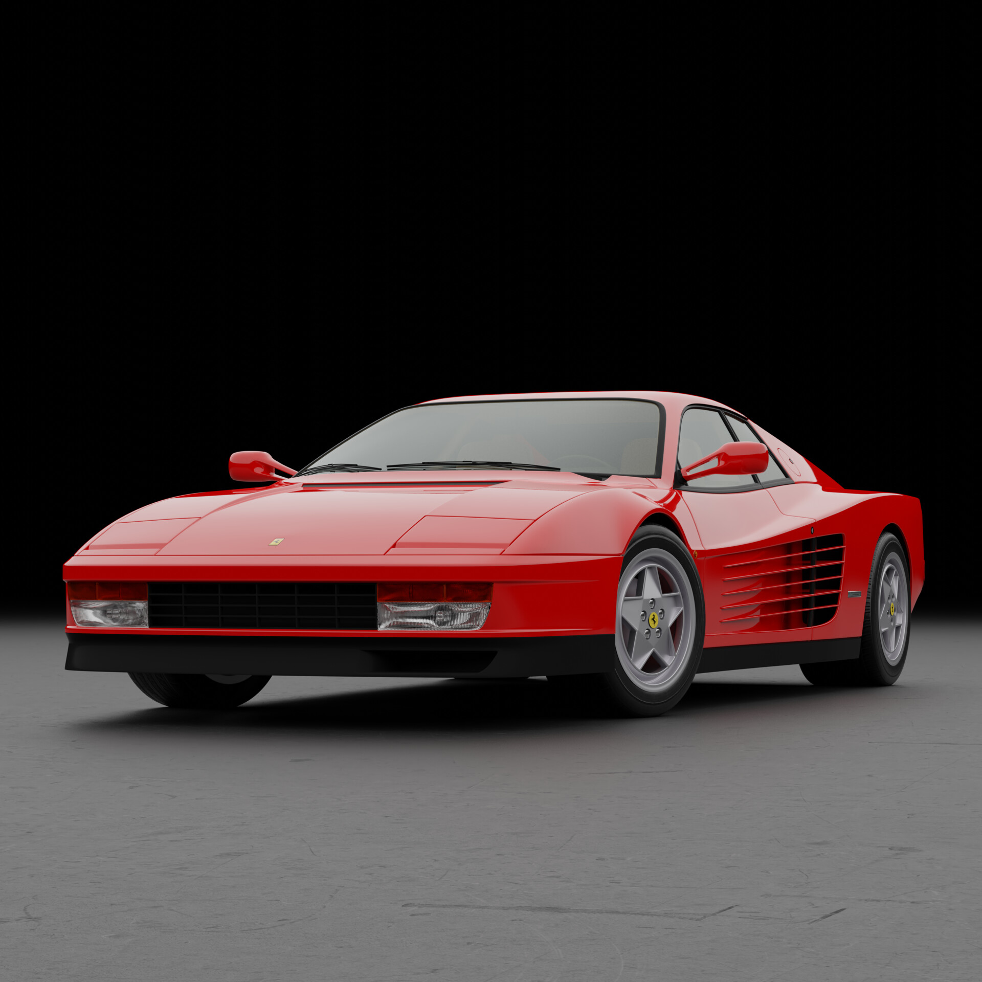 ArtStation - Ferrari Testarossa