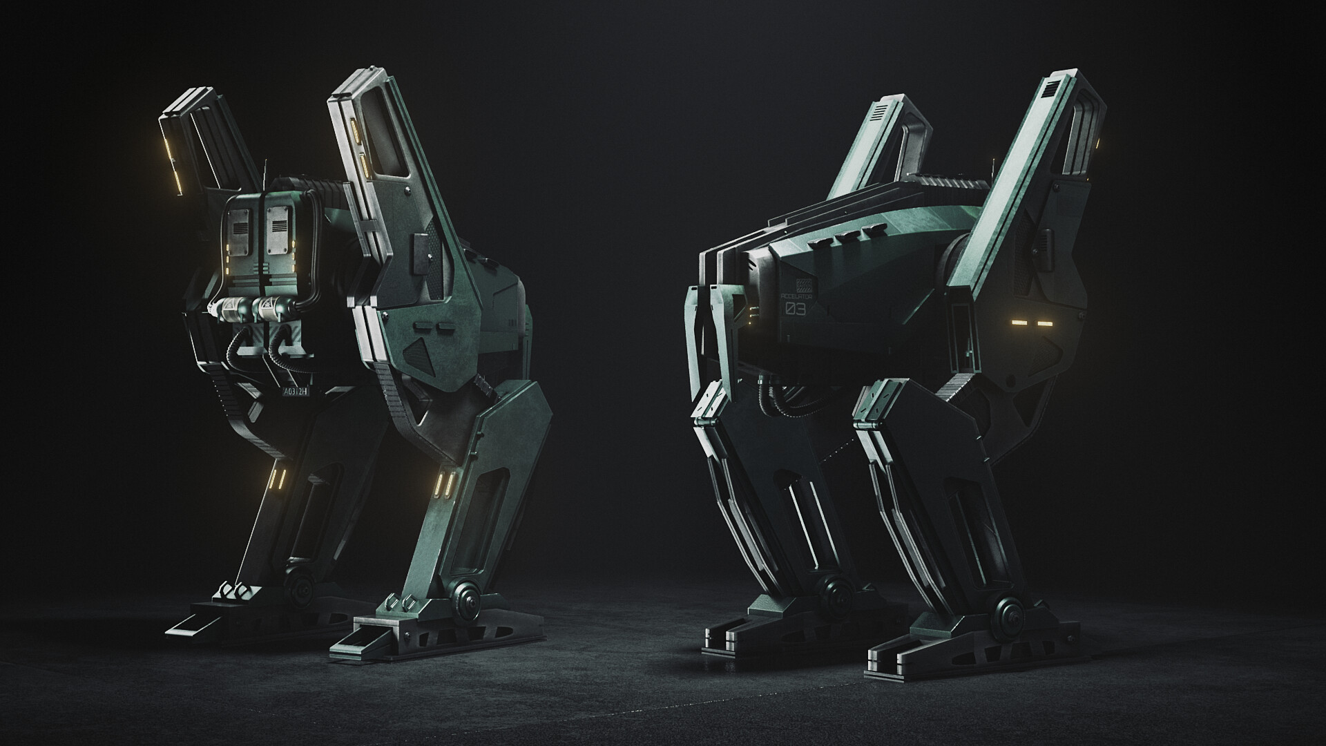 ArtStation - Scifi Robot - Concept from BlenderBros