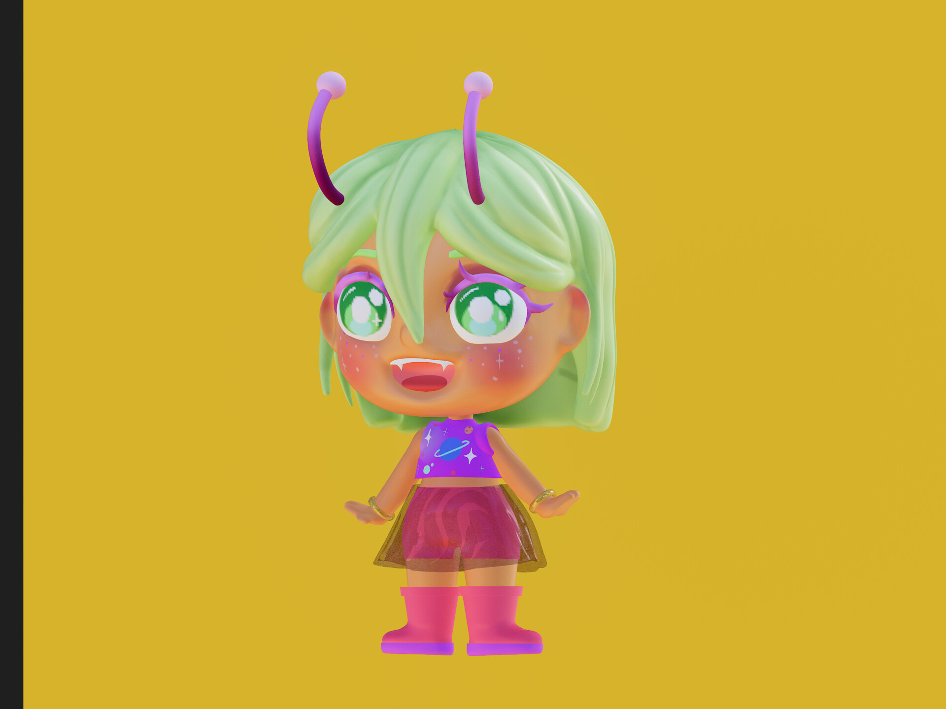 ArtStation - Little alien girl