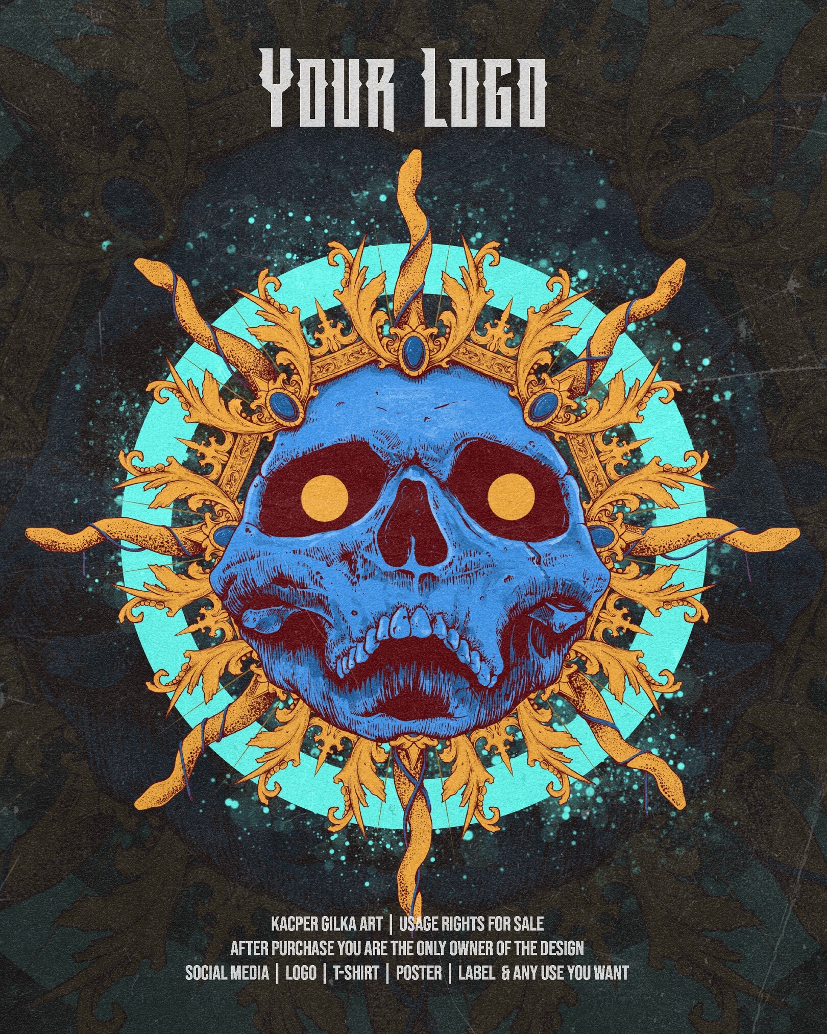 ArtStation - Medusa - Poster Merchandise Label Illustration Available