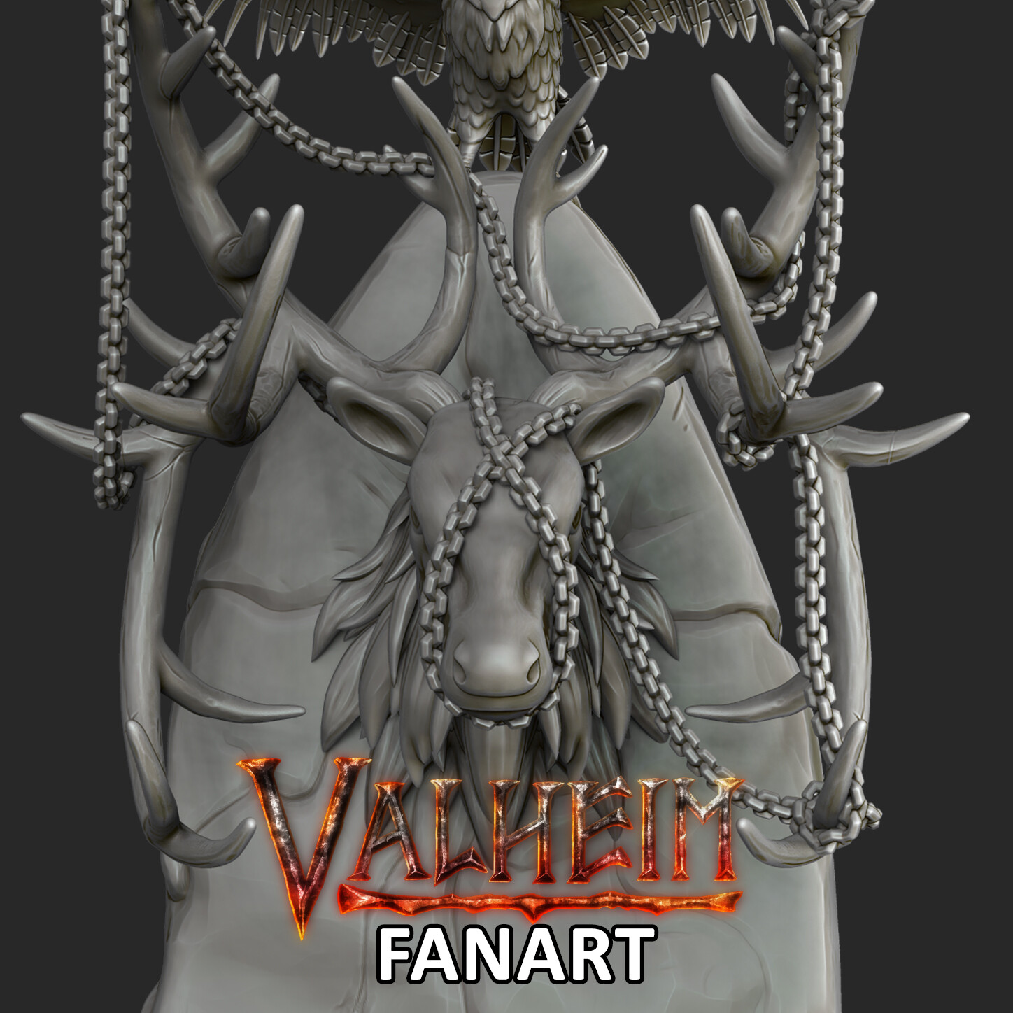 ArtStation - Valheim Eikthyr Tophy