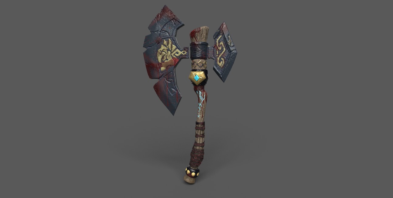 ArtStation - 🔥3D Melee Weapon Modeling and Texturing! 🗡️💥Maya, ZBrush, Photoshop, and Substance ...