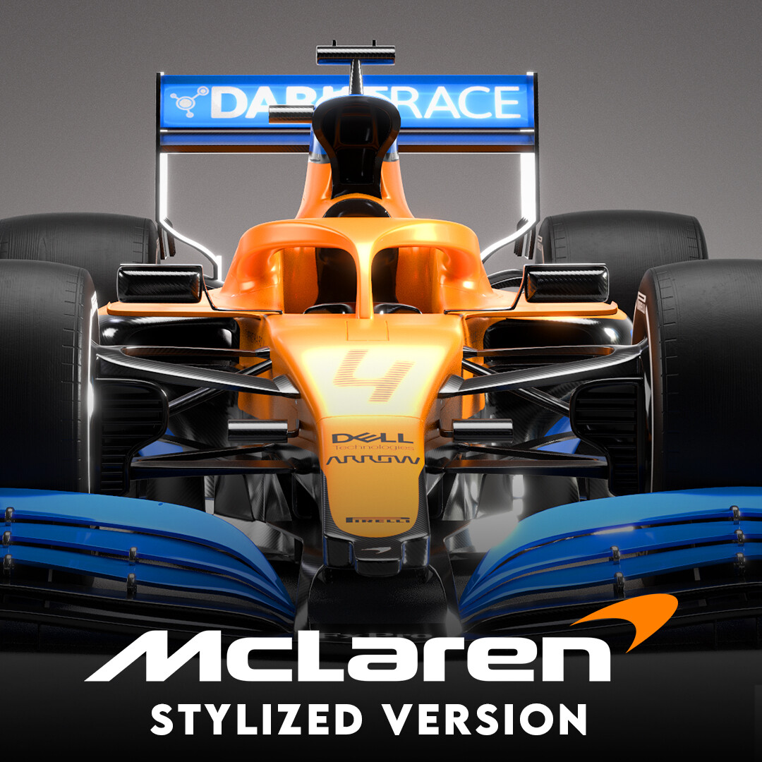 ArtStation - Formula One -Stylized McLaren 2020
