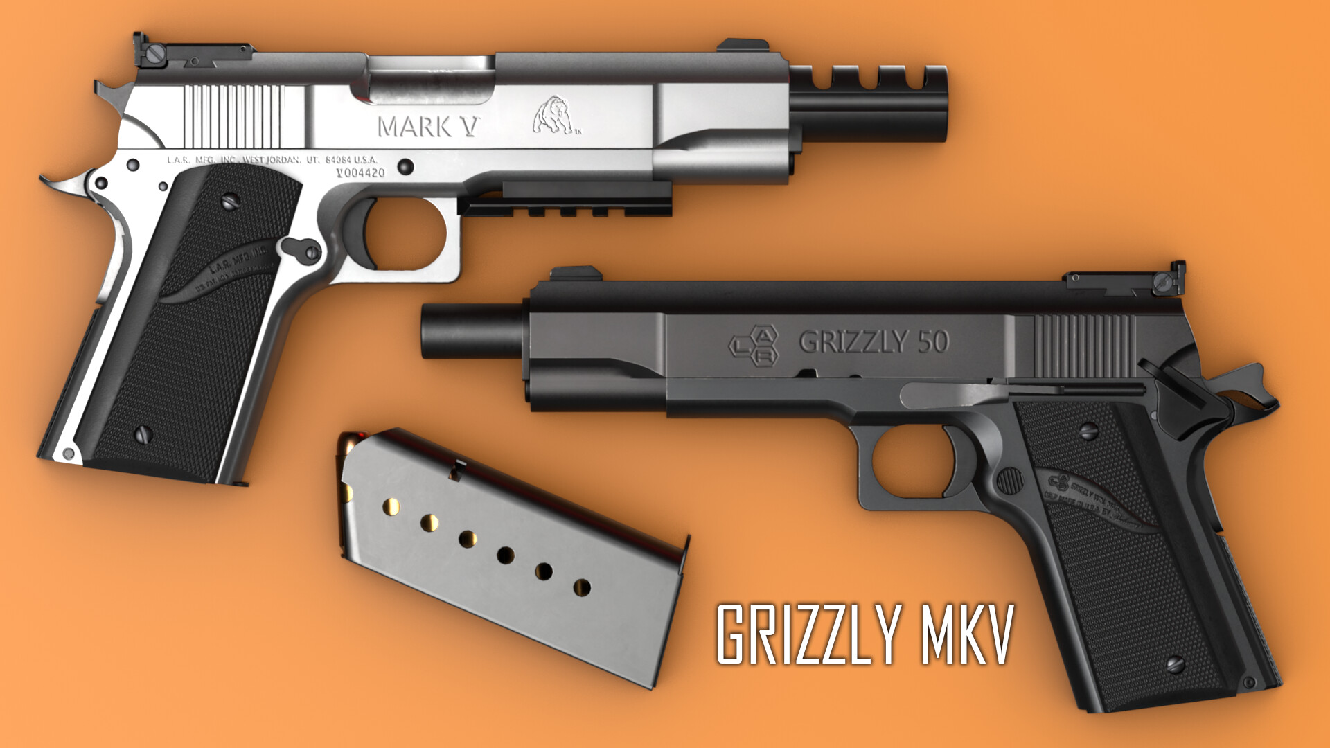 ArtStation - LAR Grizzly Mark V .50AE