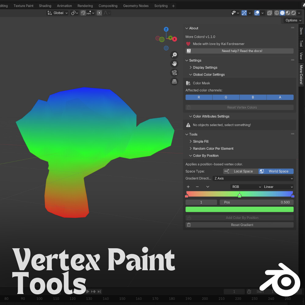 ArtStation - Vertex Paint Tools For Blender