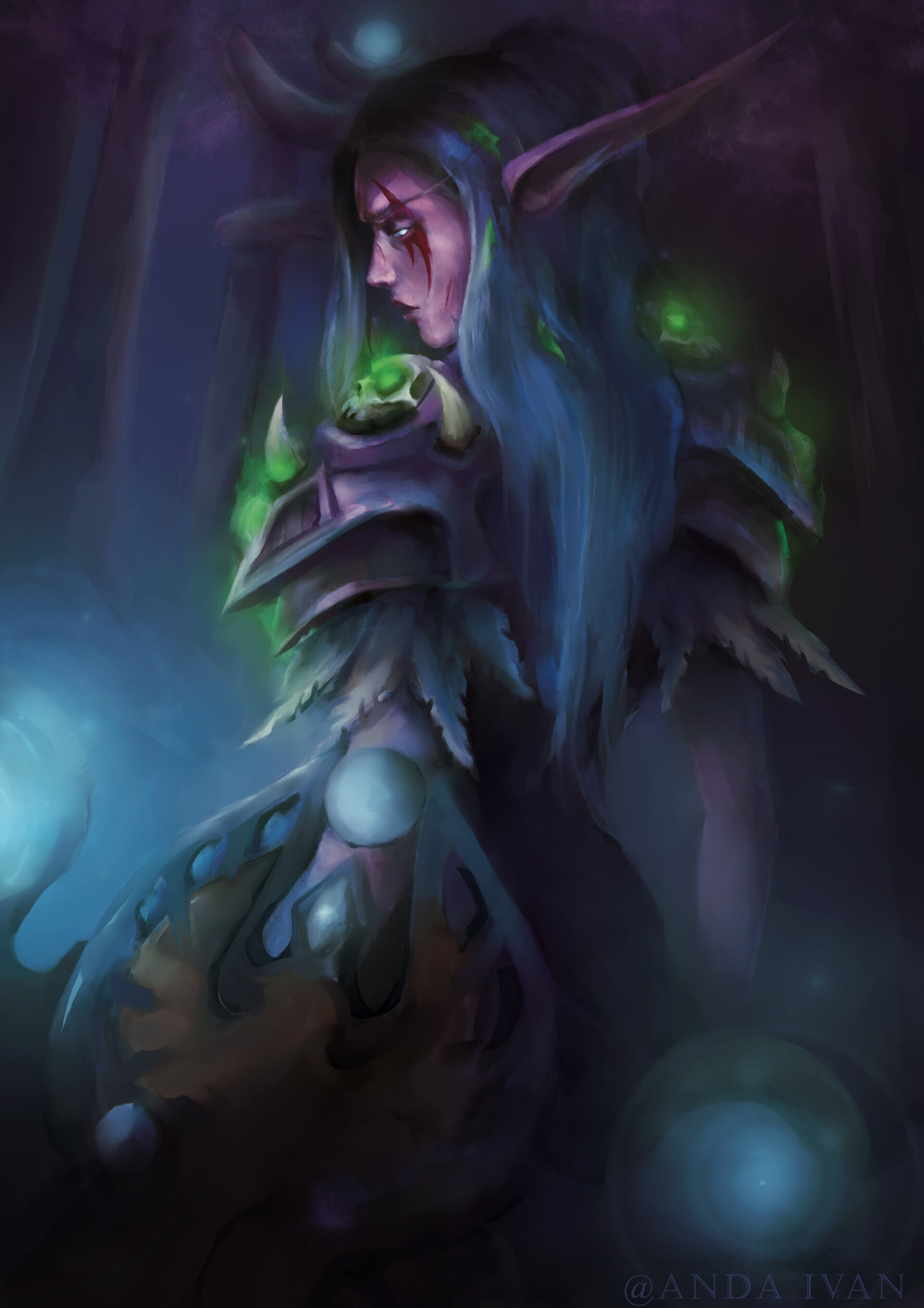 ArtStation - Night Elf Huntress || World of Warcraft (+process shots)