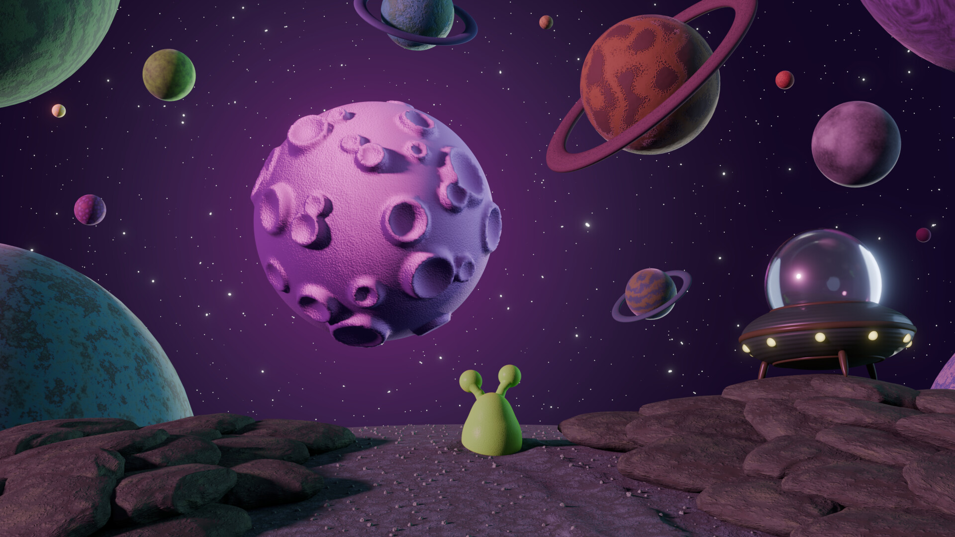 ArtStation - Space Travel to the Moon