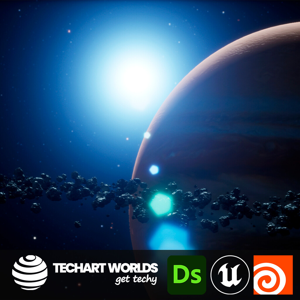 ArtStation - Procedural Asteroid belt