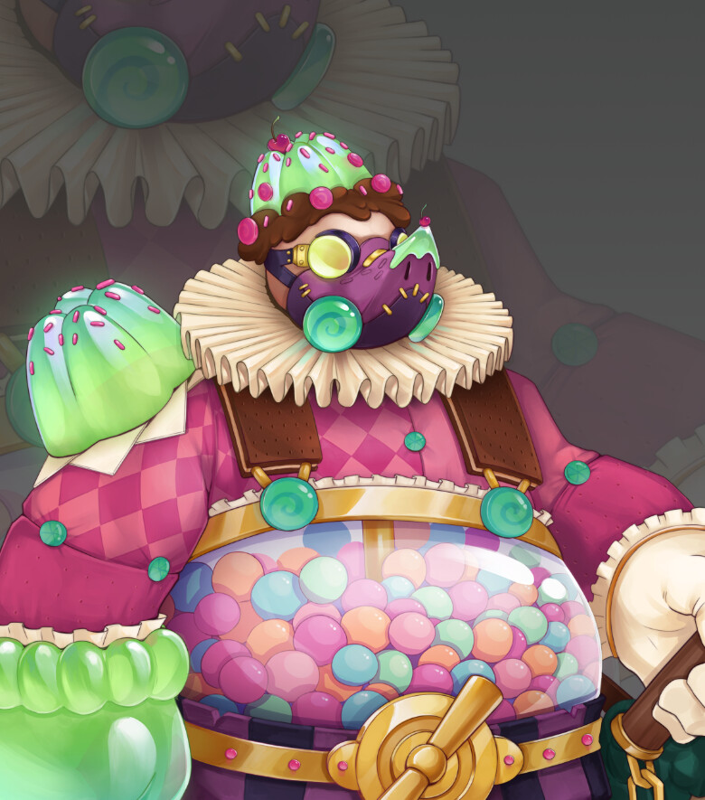 ArtStation - Candy Jester Roadhog - Fan Skin Design