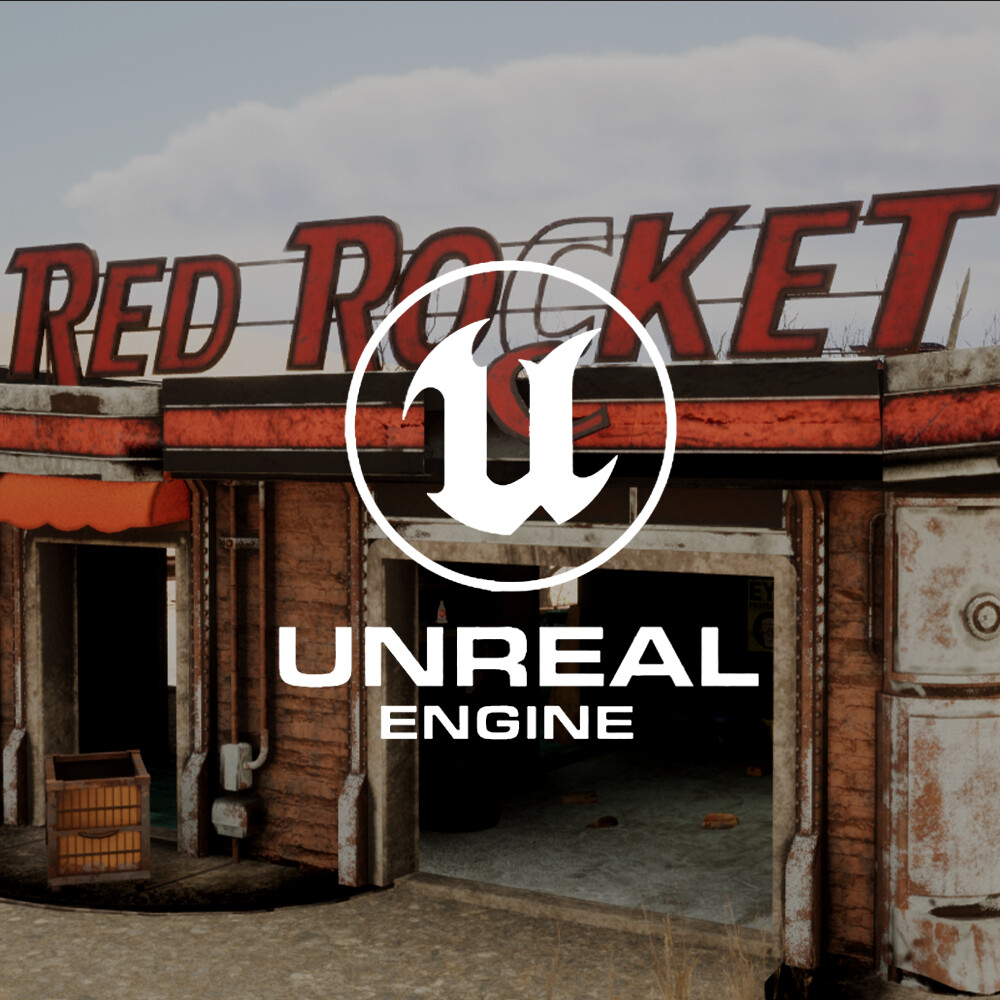 ArtStation - Red Rocket Station