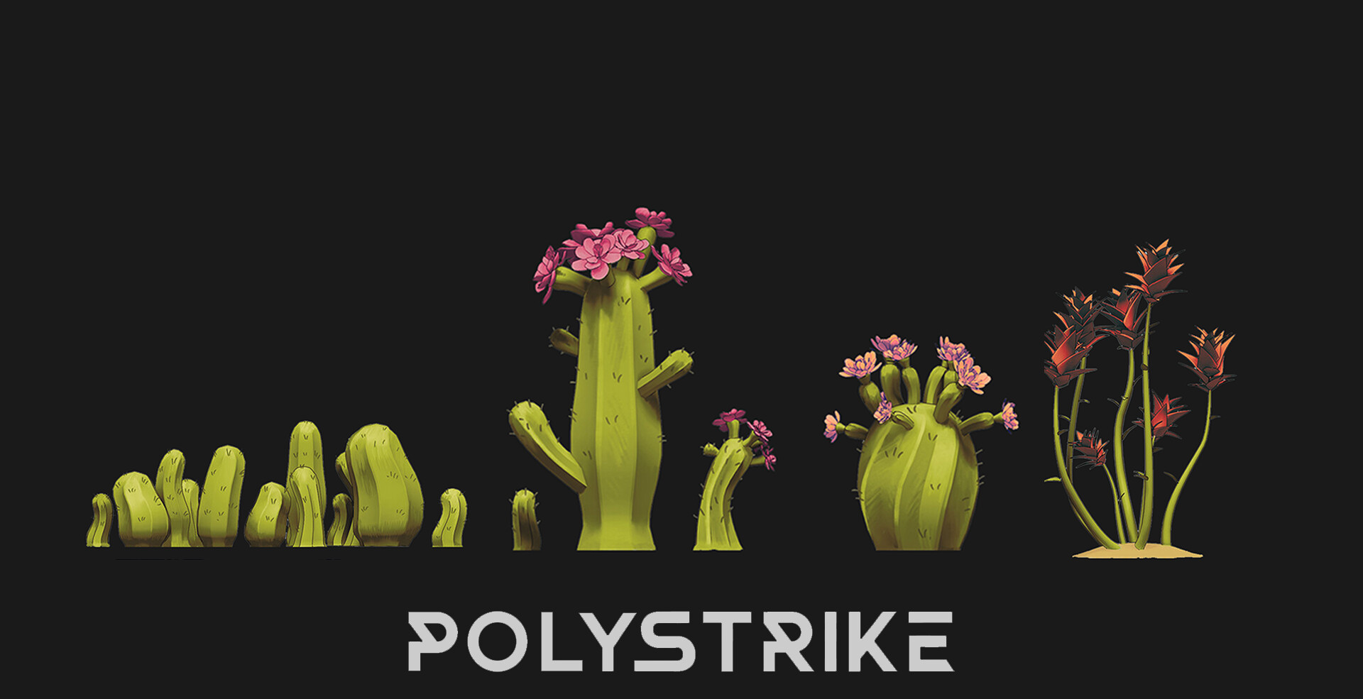 ArtStation - POLYSTRIKE - Foliage concepts