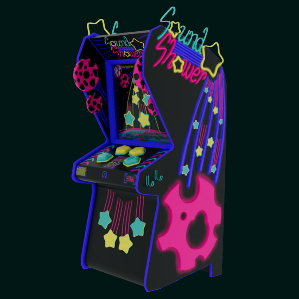 ArtStation - Sound Shower Arcade Cabinet