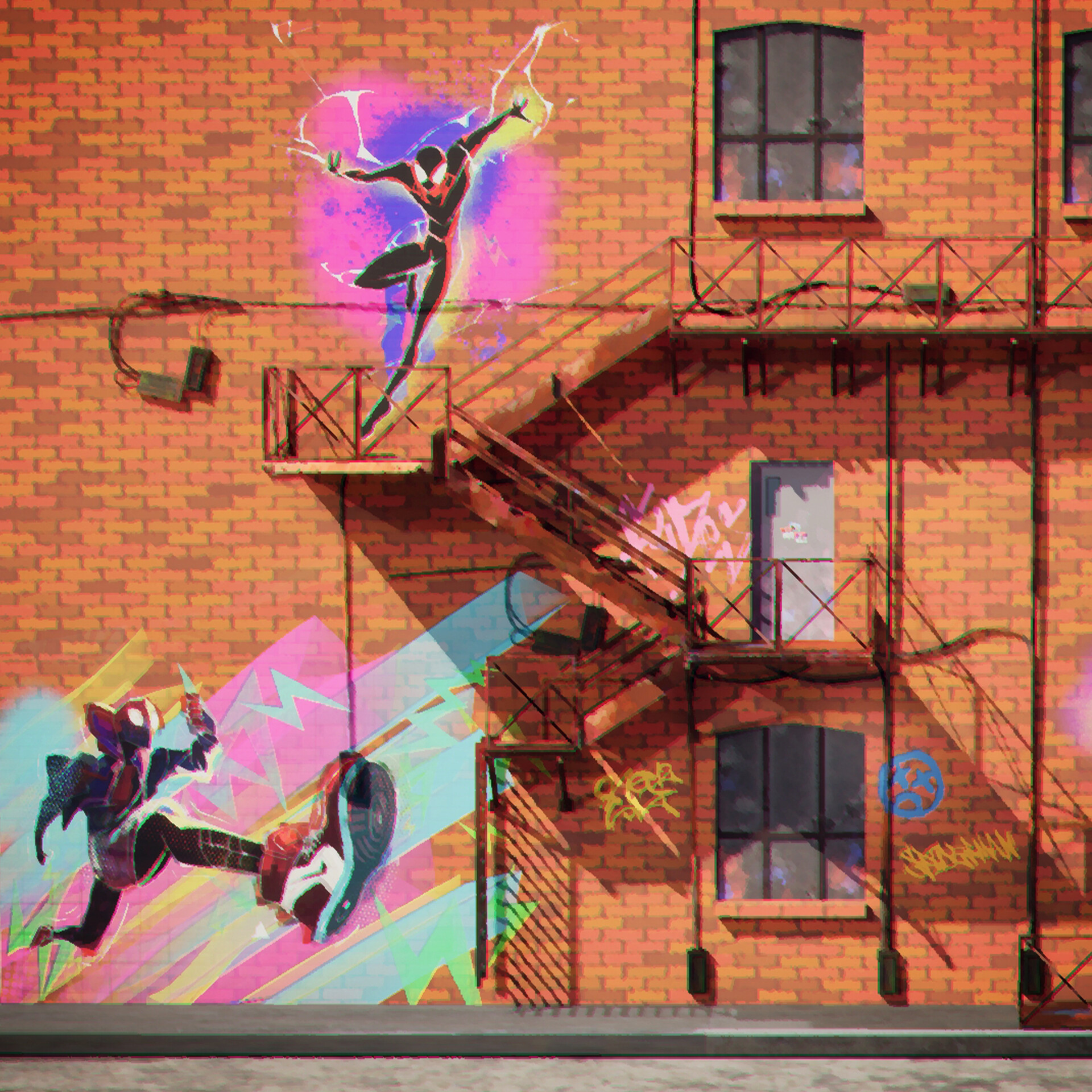 ArtStation - Spiderverse Inspired Environment Concept