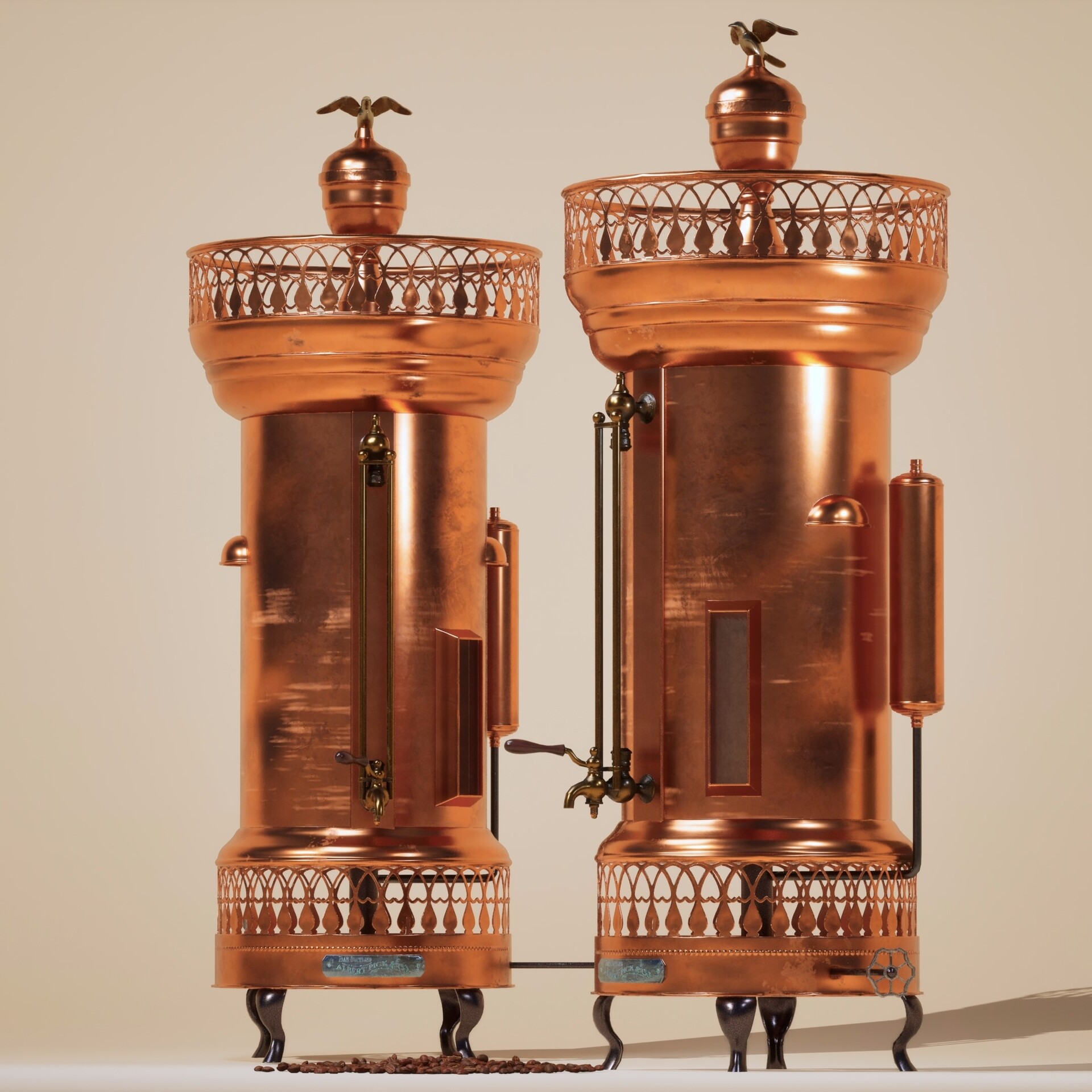 ArtStation - Antique Coffee Maker/ Samovar