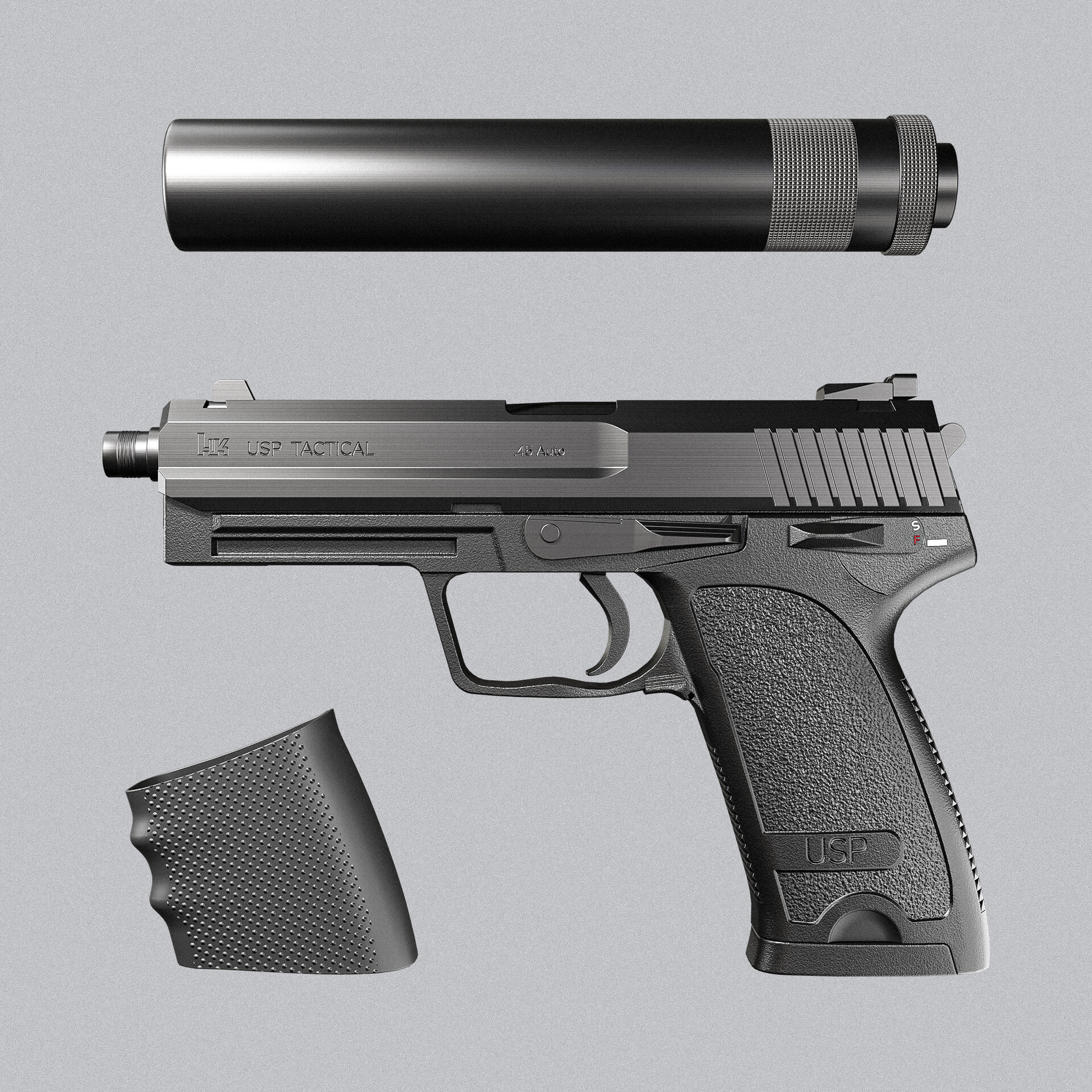 ArtStation - H&K USP .45 Tactical
