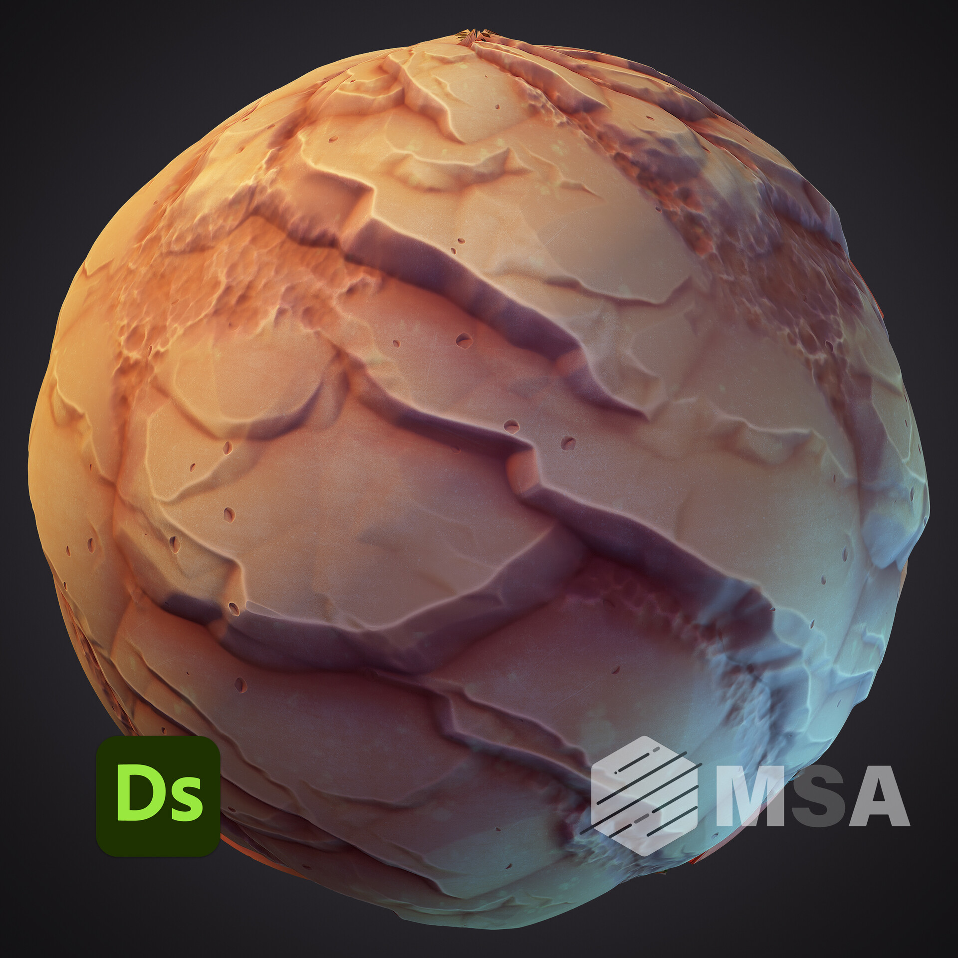 ArtStation - Stylized Rock Material [Substance 3D designer]