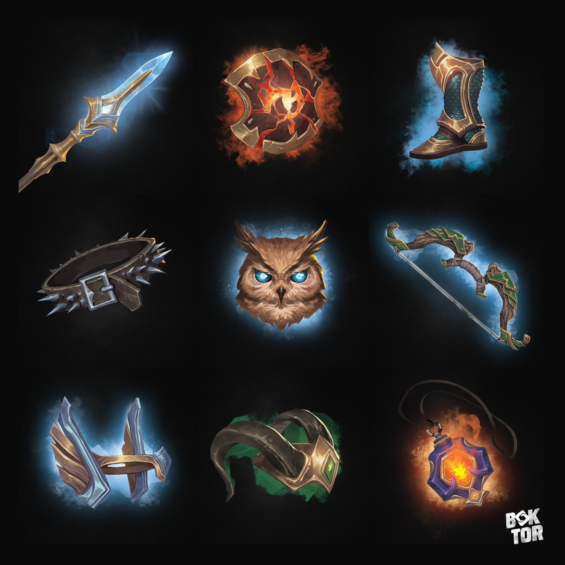 ArtStation - Magic Item Illustrations - BOKTOR