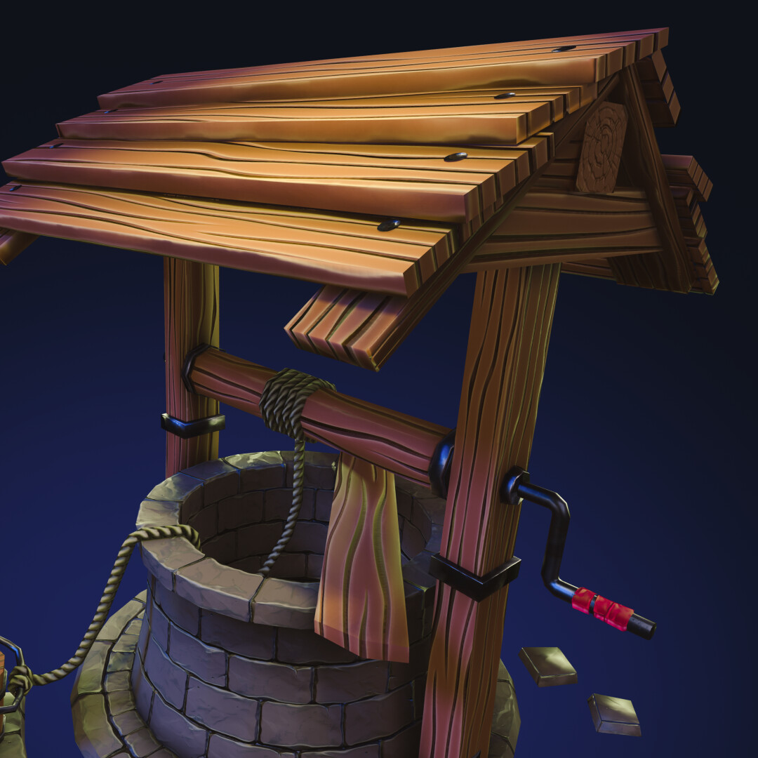 ArtStation - Stylized Well - Trim Sheet