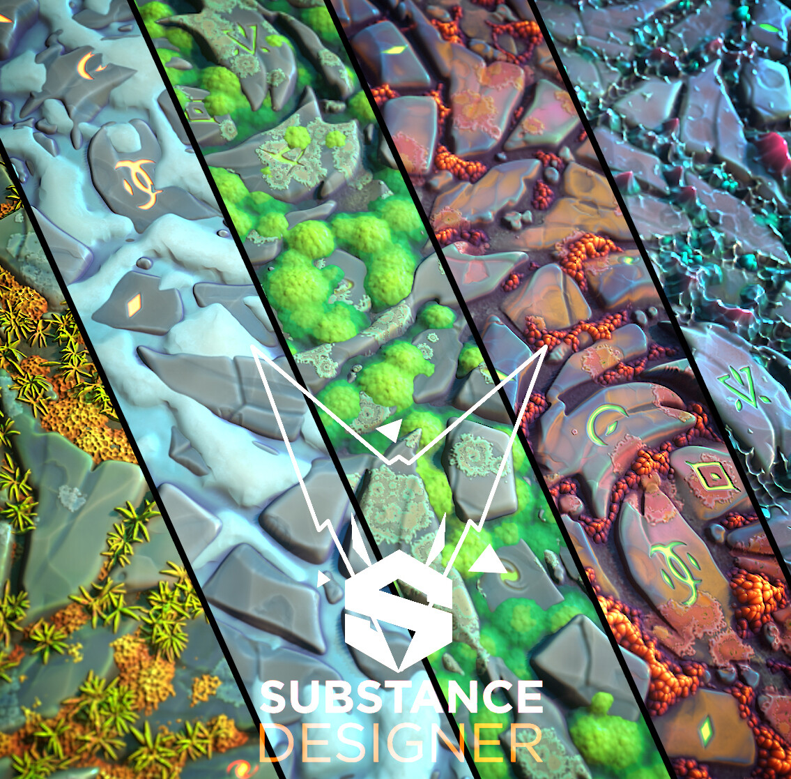 ArtStation - Rune stones - multi material