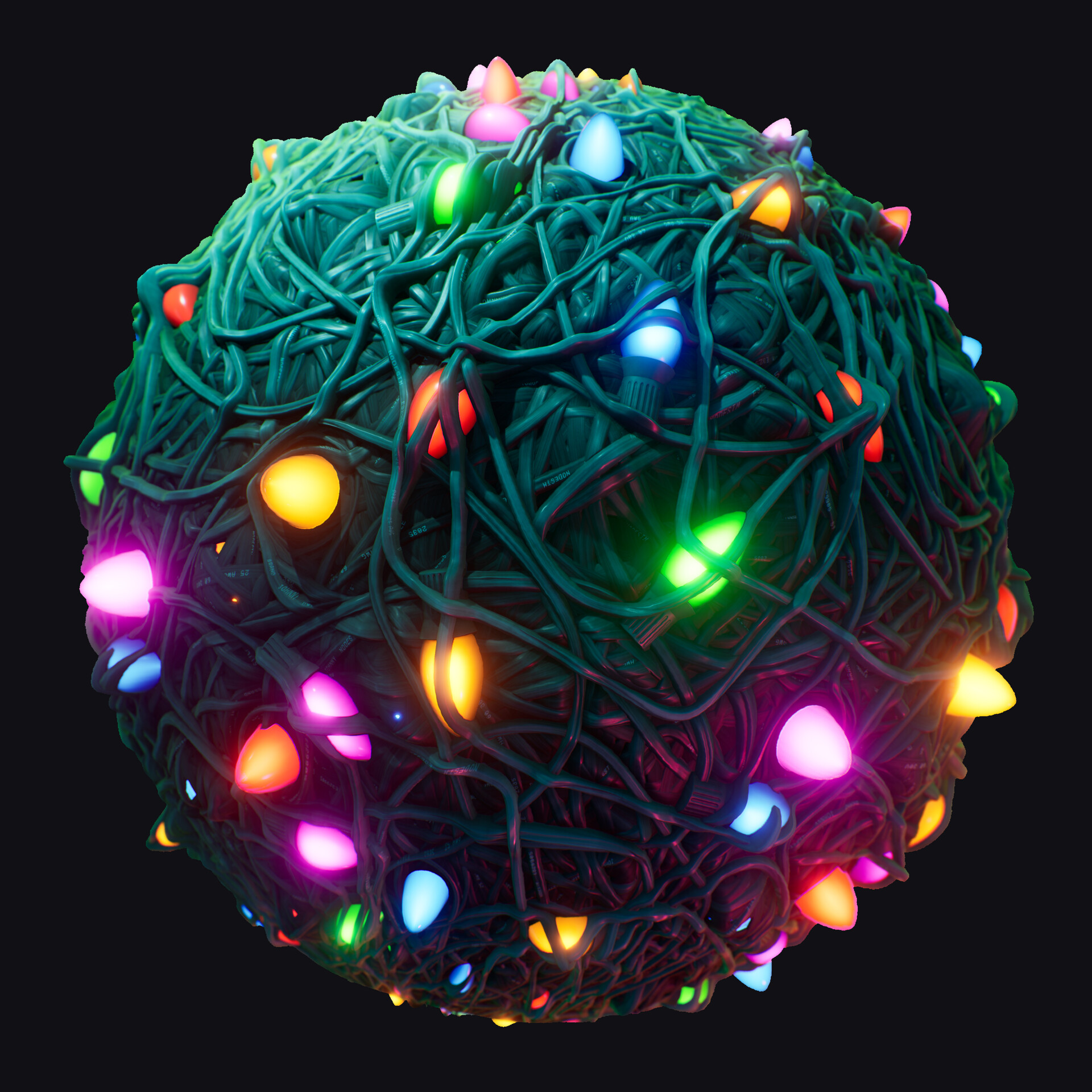 ArtStation - Substance Study - Christmas Lights