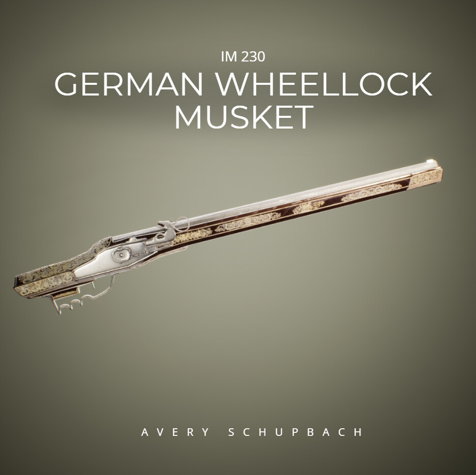 ArtStation - German Wheellock Musket