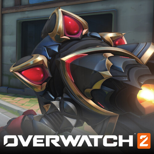 ArtStation - Overwatch 2 - Demon Lord Reinhardt weapon