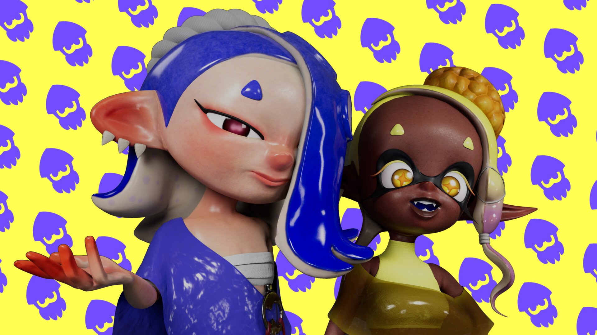 ArtStation - Splatoon 3 - Deep Cut: Shiver and Frye