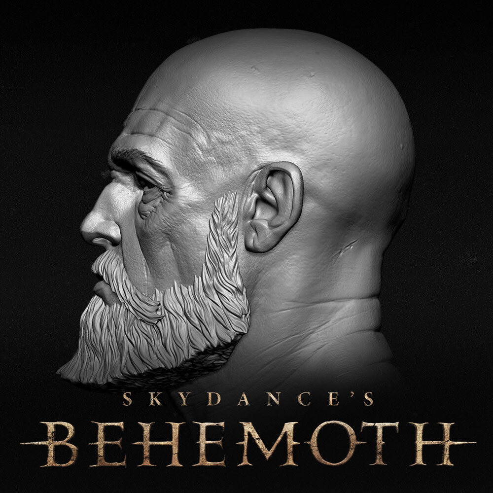 ArtStation - Skydance Interactive : Behemoth - Ragnar portrait sculpt