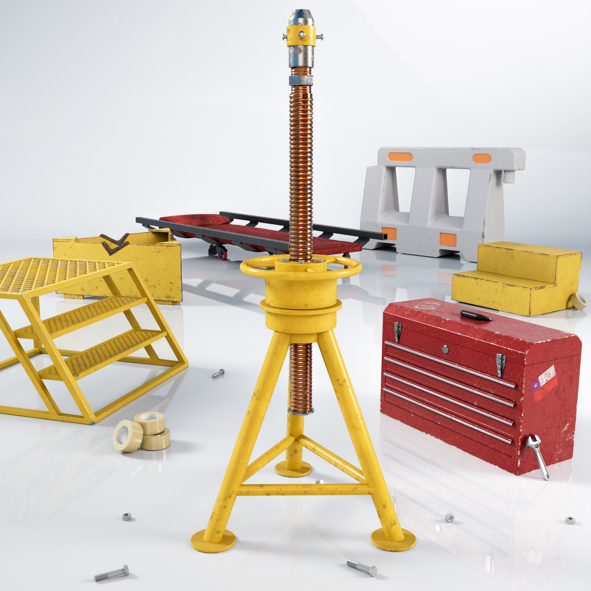 ArtStation - Set of props modeled in 3D