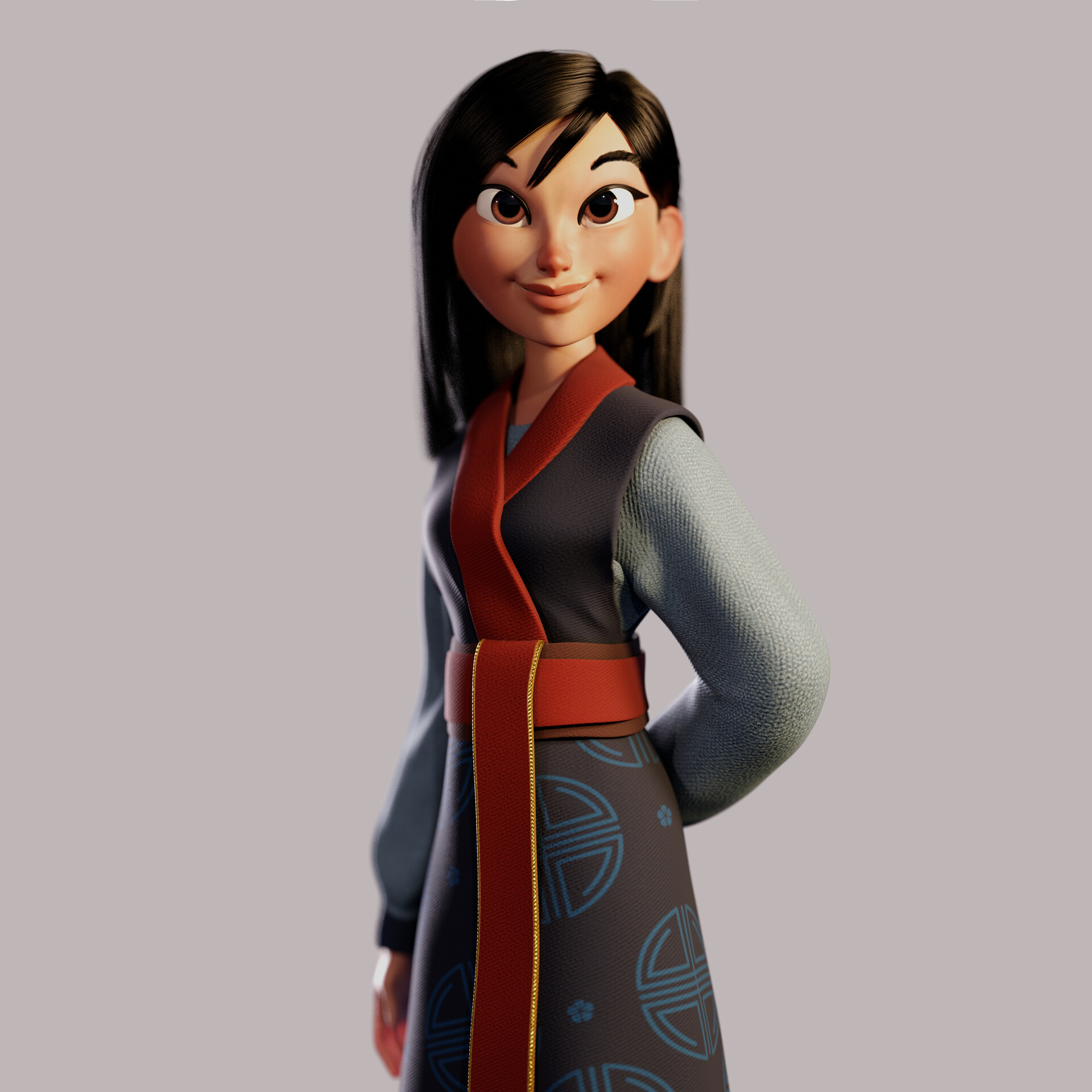 ArtStation - Mulan | 3d Character Art