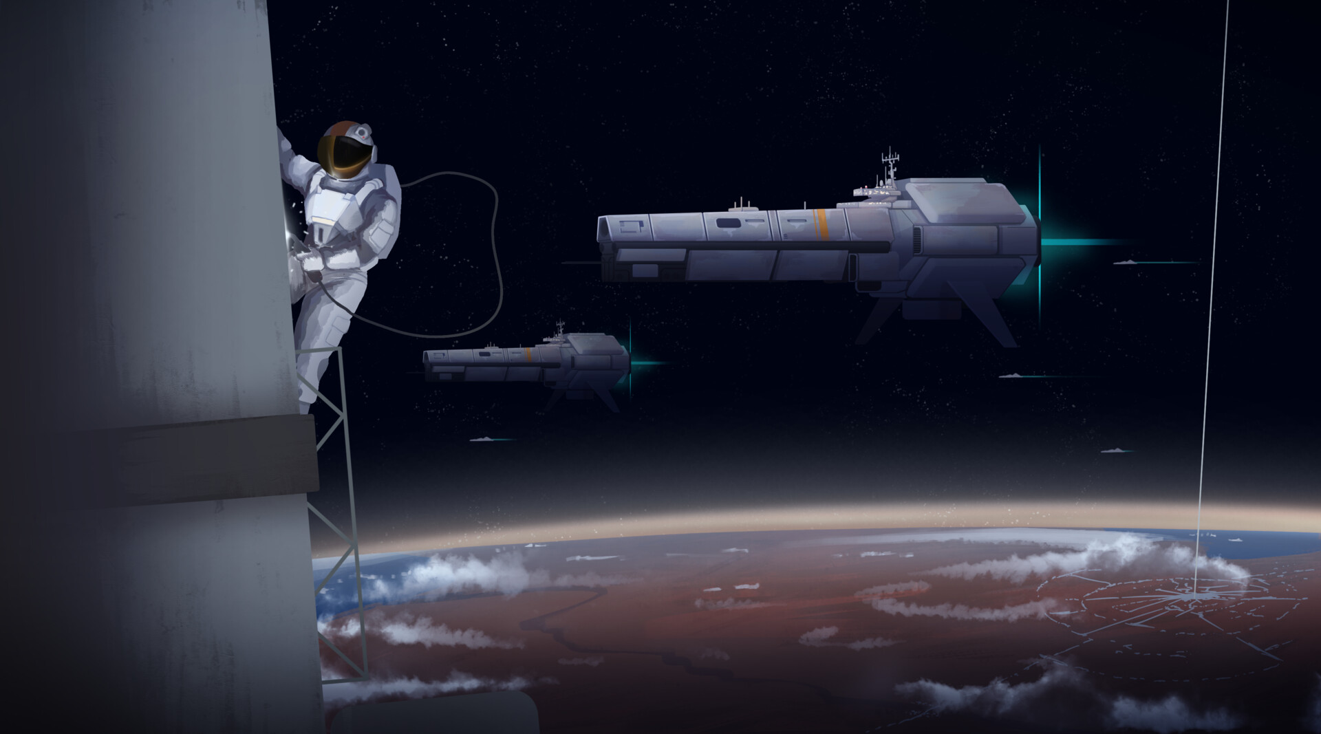 ArtStation - space elevator