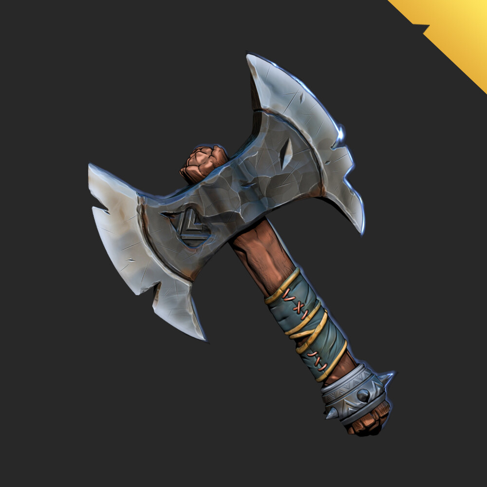 ArtStation - Fantasy Orc Axe