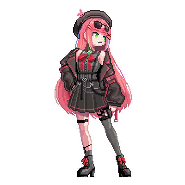 ArtStation - Pixel Practice : KR Vtuber Hanako Nana