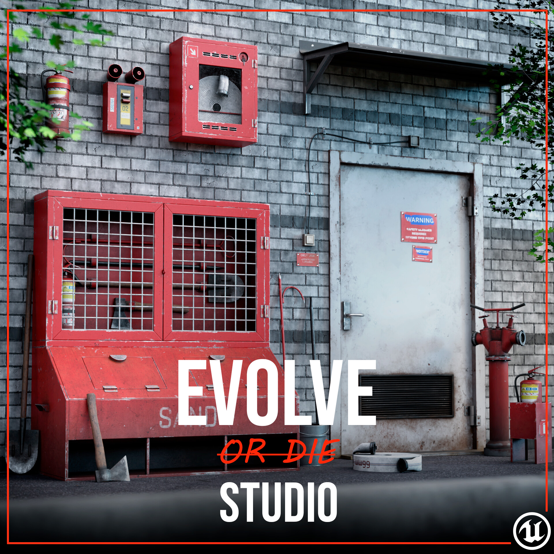 Evolve Studio - UE5 Fire Equipment Props Pack