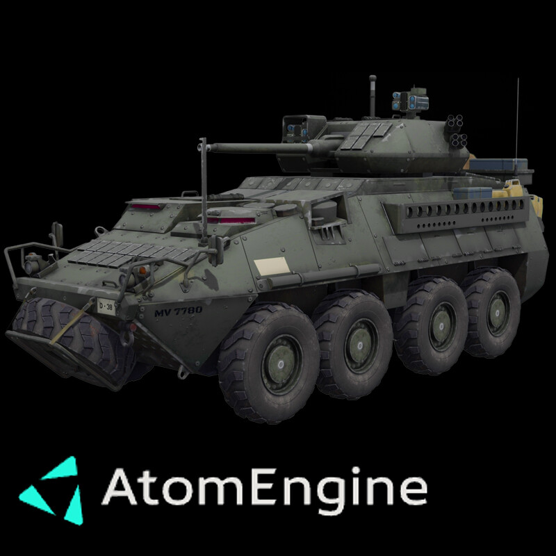 ArtStation - Battle Road - Stryker M1126