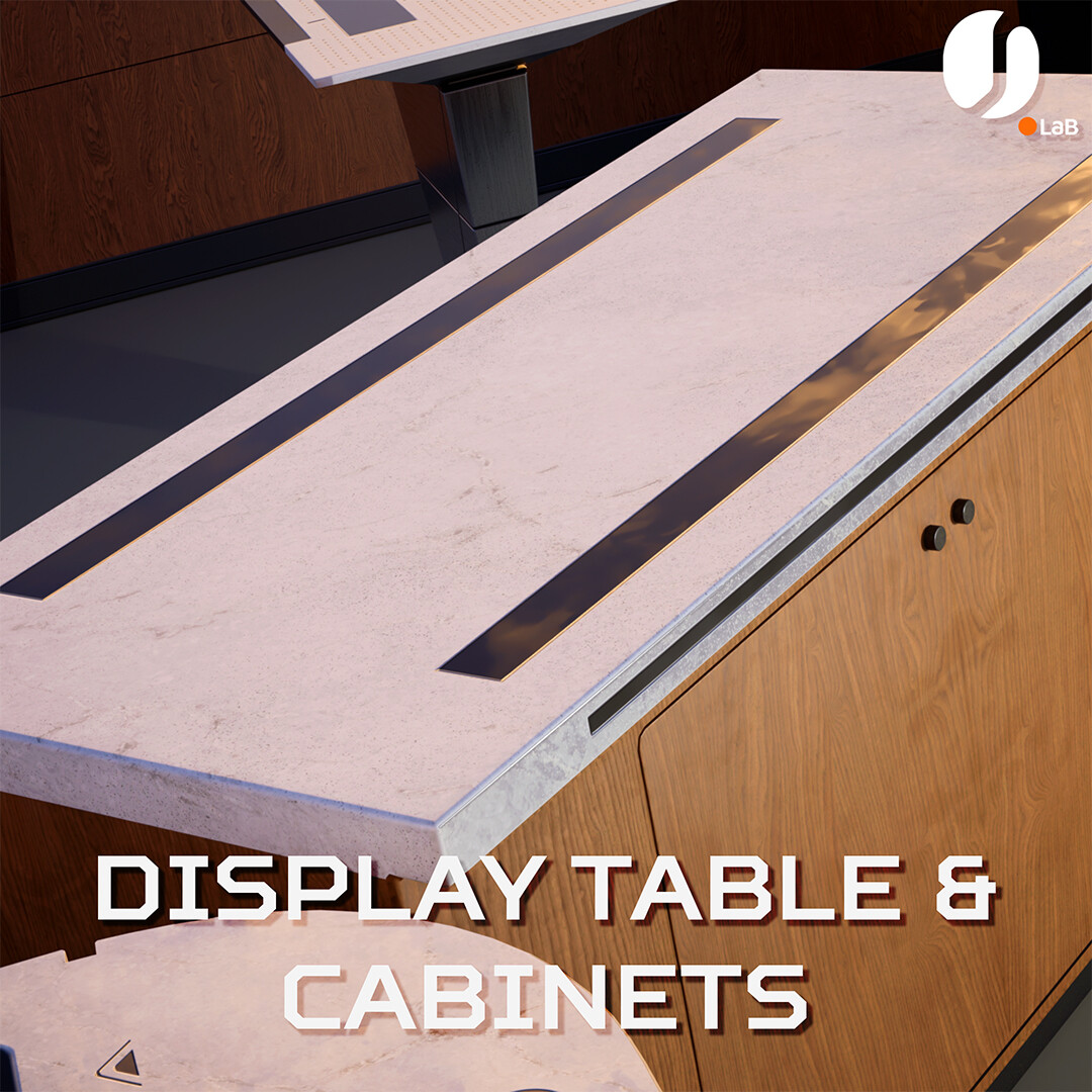 ArtStation - Display Table & Cabinets v1