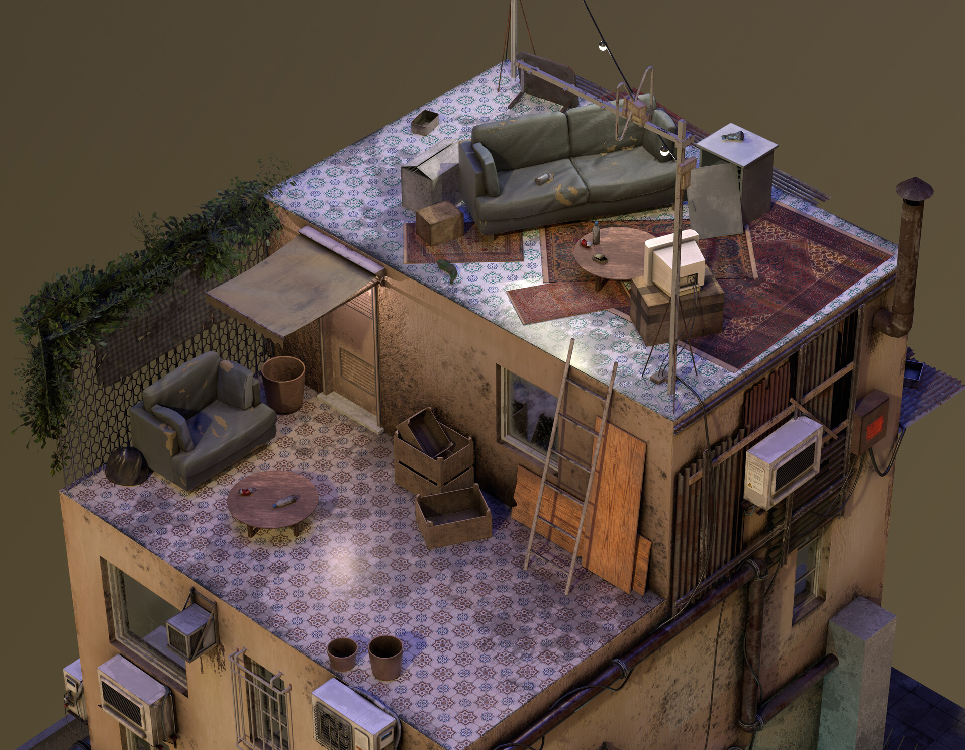 ArtStation - Building /Stray fan art