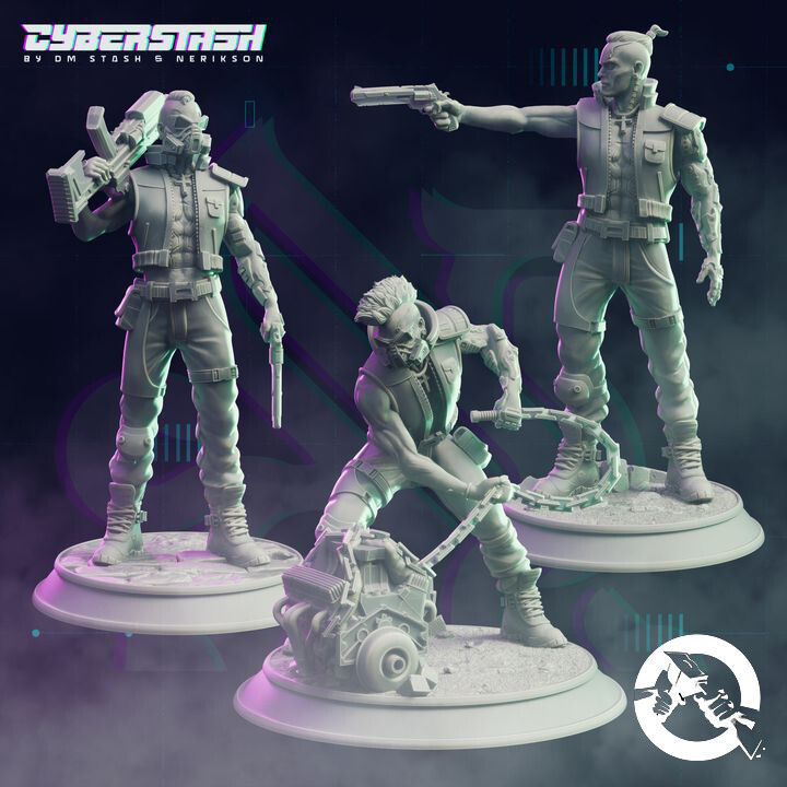 ArtStation - Cyberpunk Grunts - Miniatures