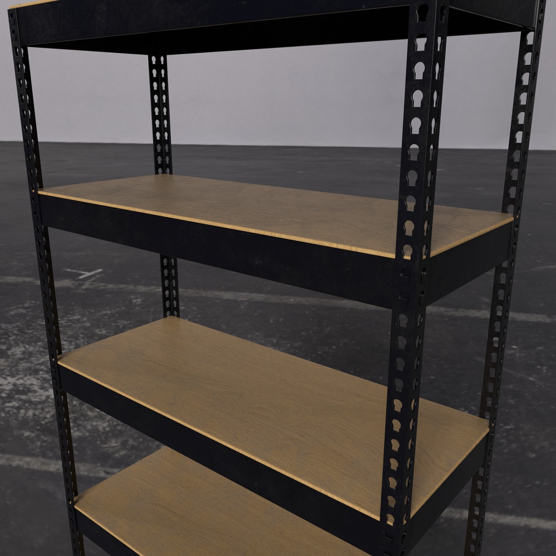 ArtStation - Iron ShelfㅣMayaㅣProp Modeling