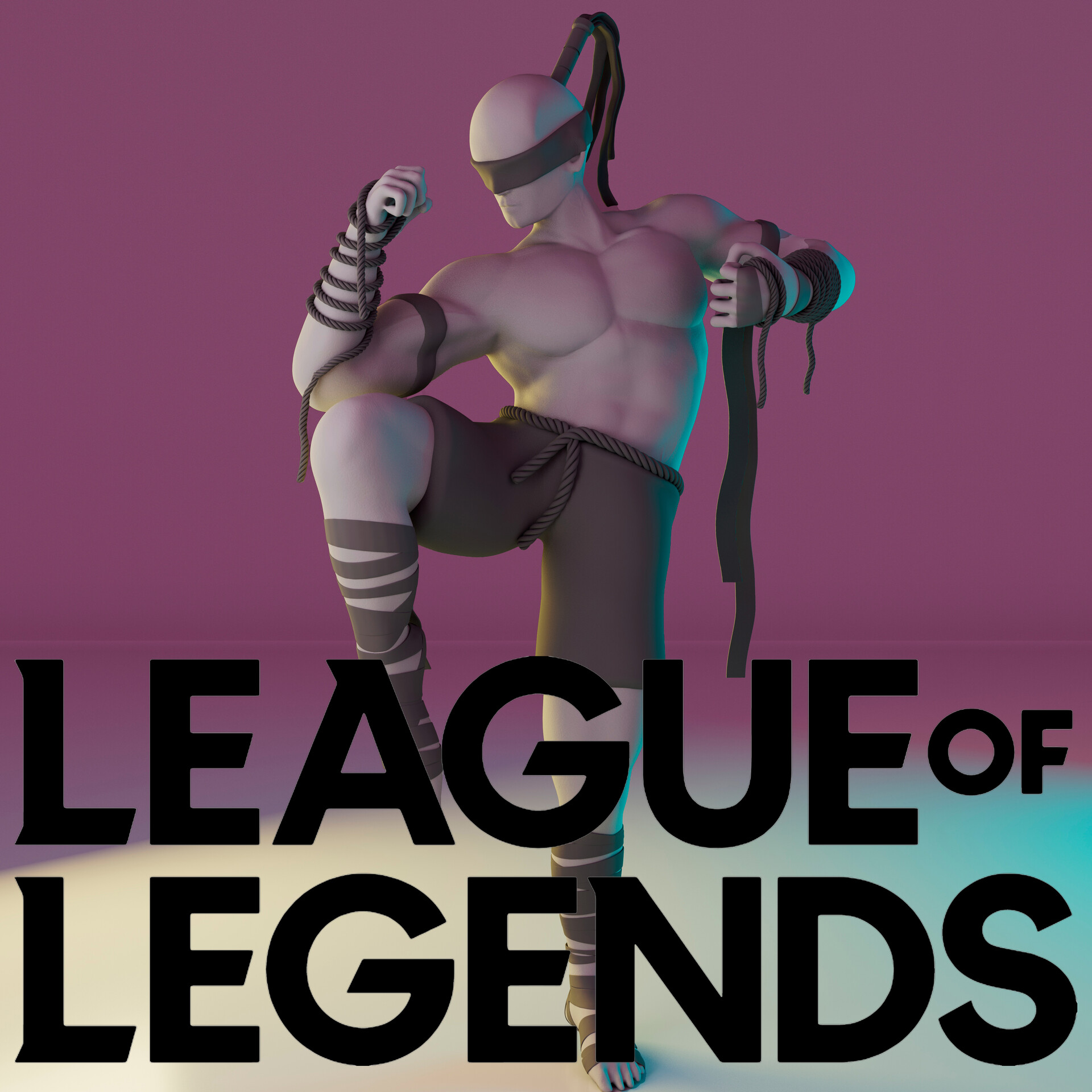 ArtStation - Lee Sin | The blind Monk.