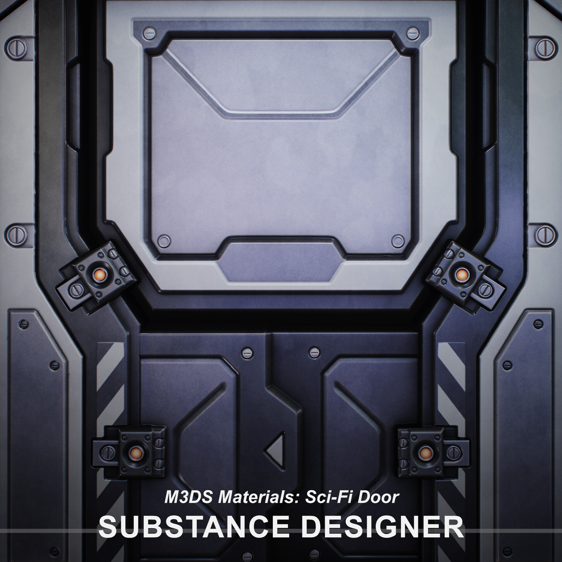 ArtStation - M3DS - SciFi Door Material