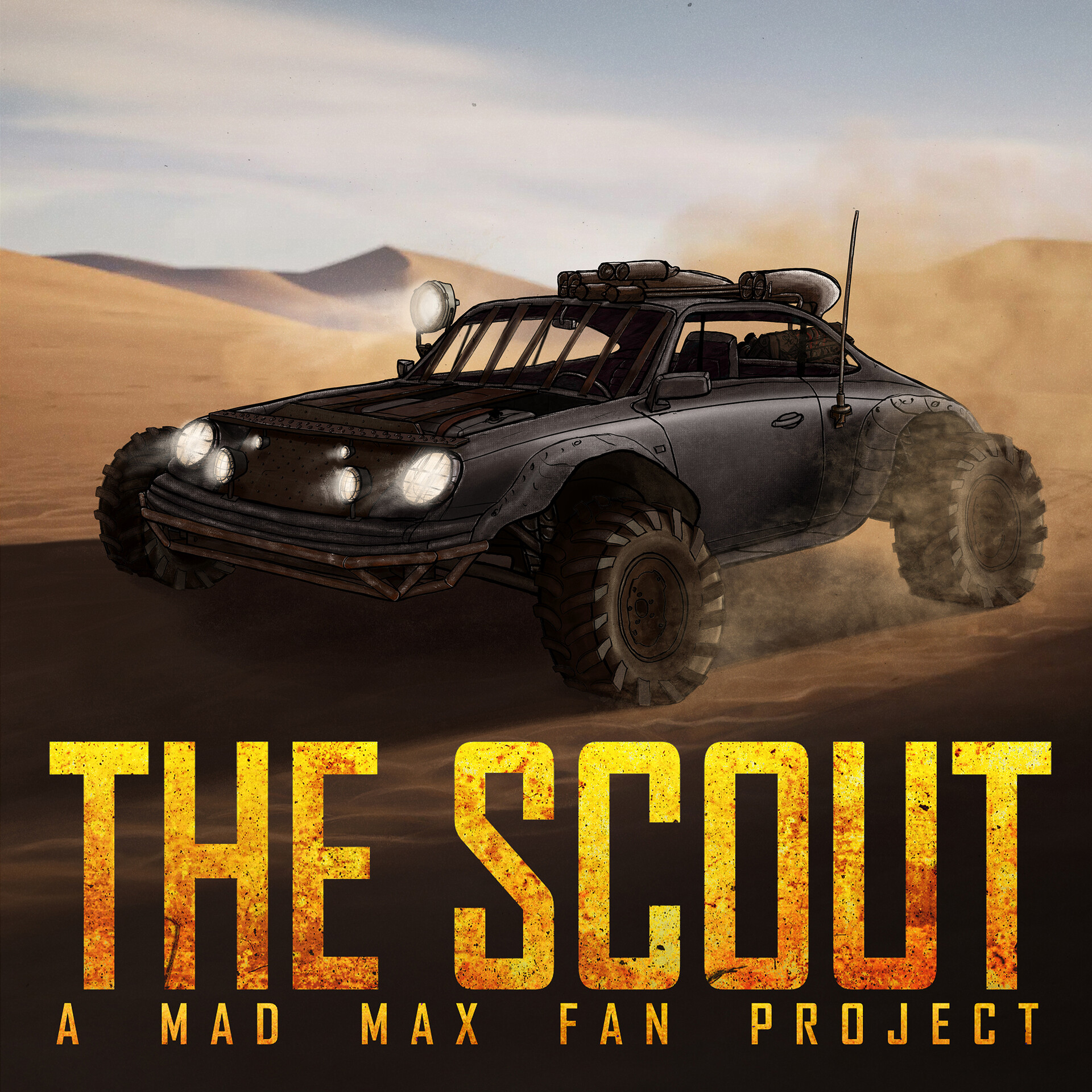 ArtStation - "THE SCOUT" a fan Vehicle Concept for MAD MAX