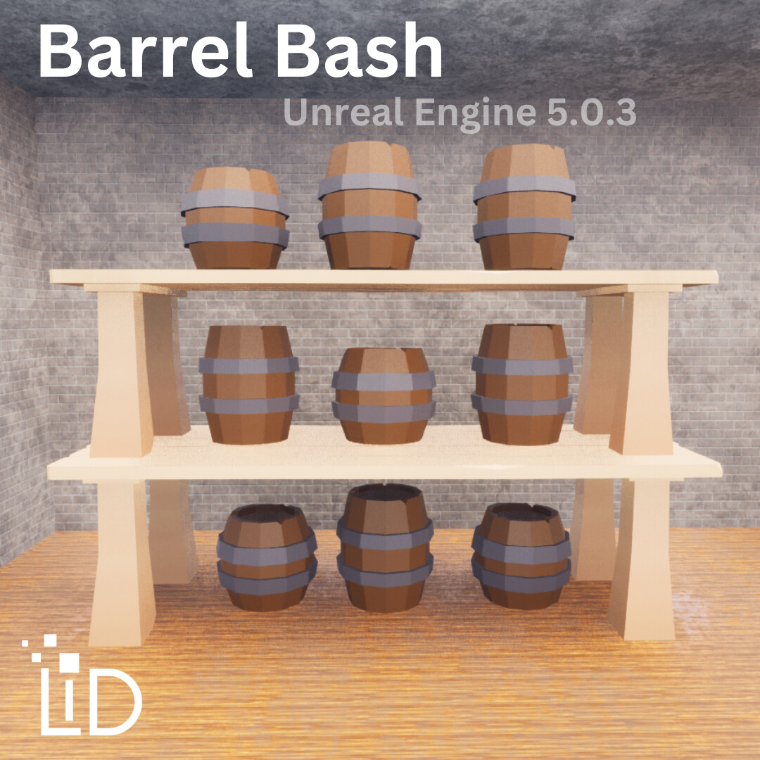 ArtStation - Barrel Bash: Games Design and Development [Unreal Engine 5.0.3]