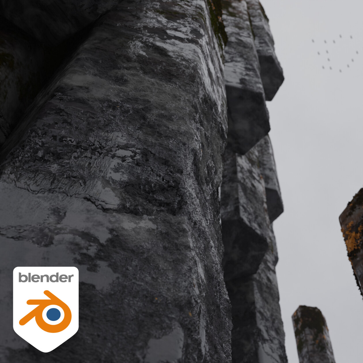 ArtStation - Hexagonal Cliff