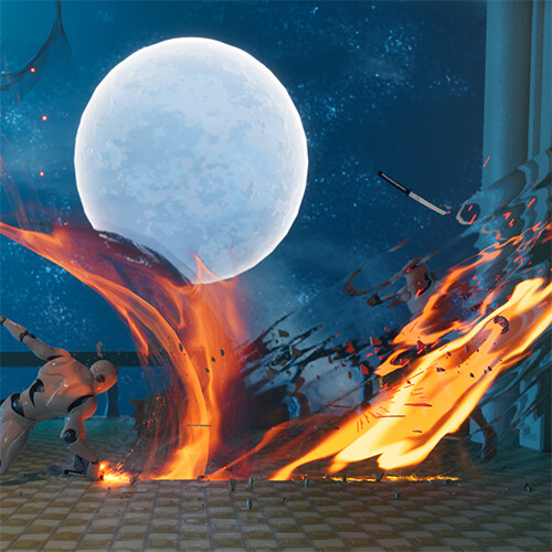 ArtStation - Fire Sword Attack - VFX - UE5