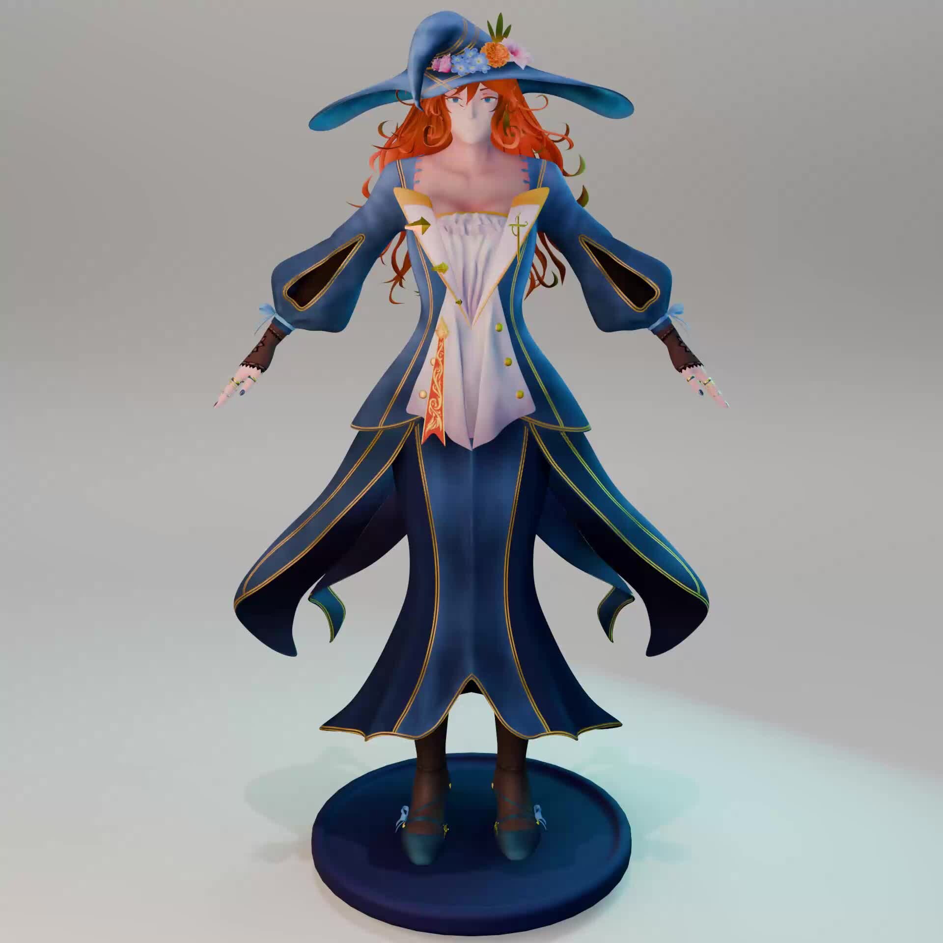 ArtStation - The Wizard of Flowers Turn Table