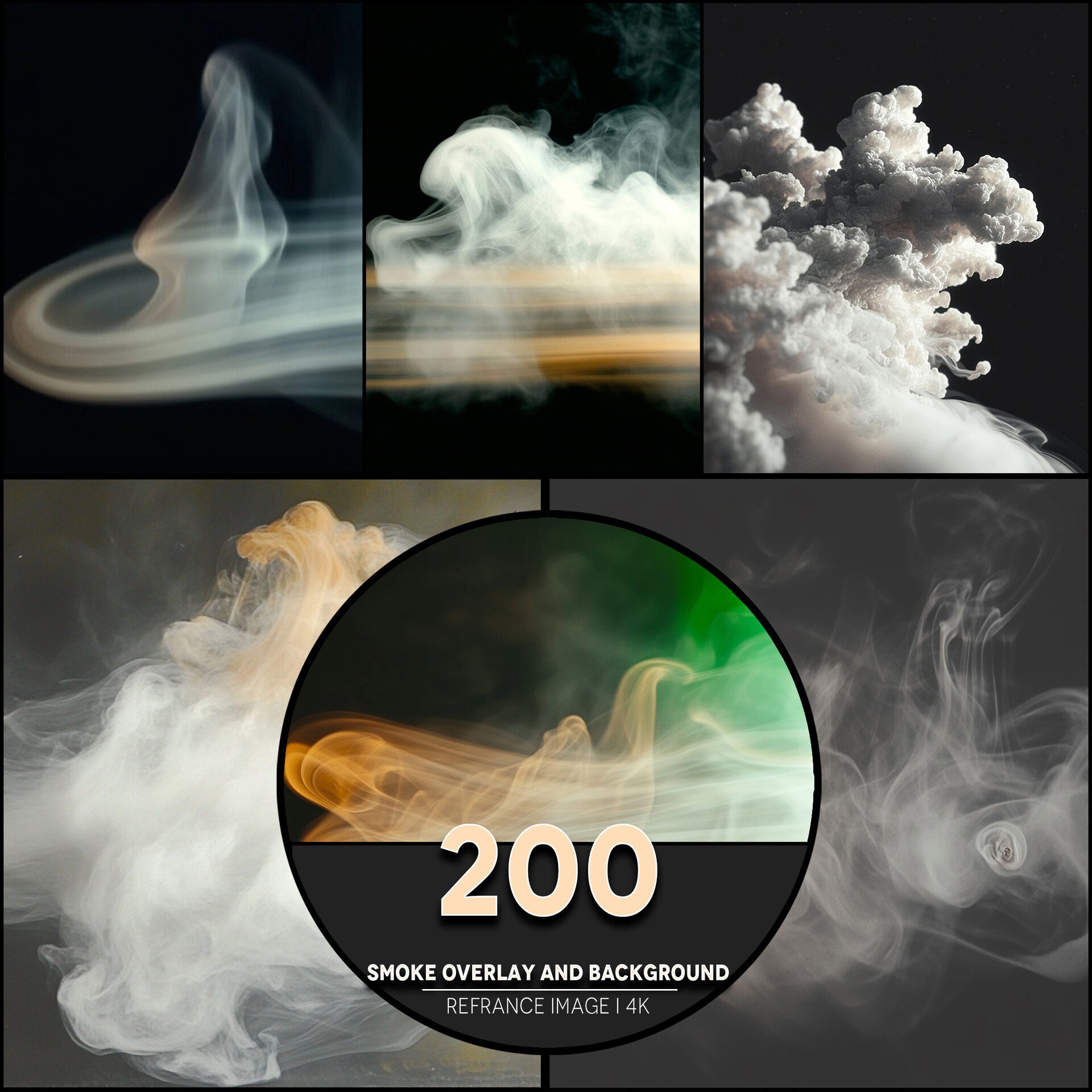 Pixel Ref - Smoke Overlay and Background 4K Reference/Concept Images
