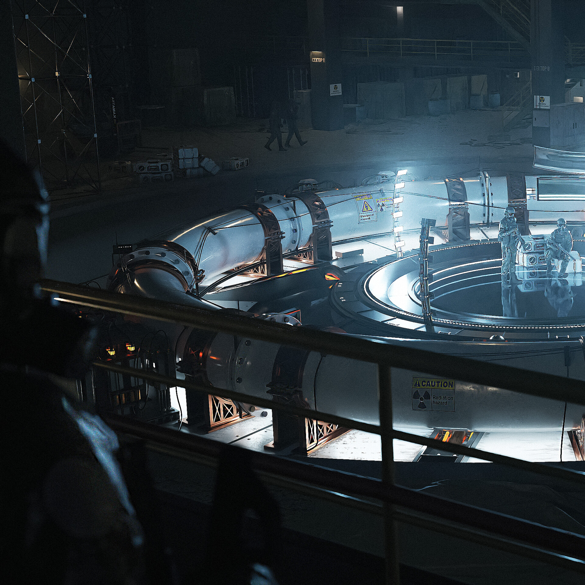 ArtStation - Teleportation Platform, 3D Sci-Fi Concept Art